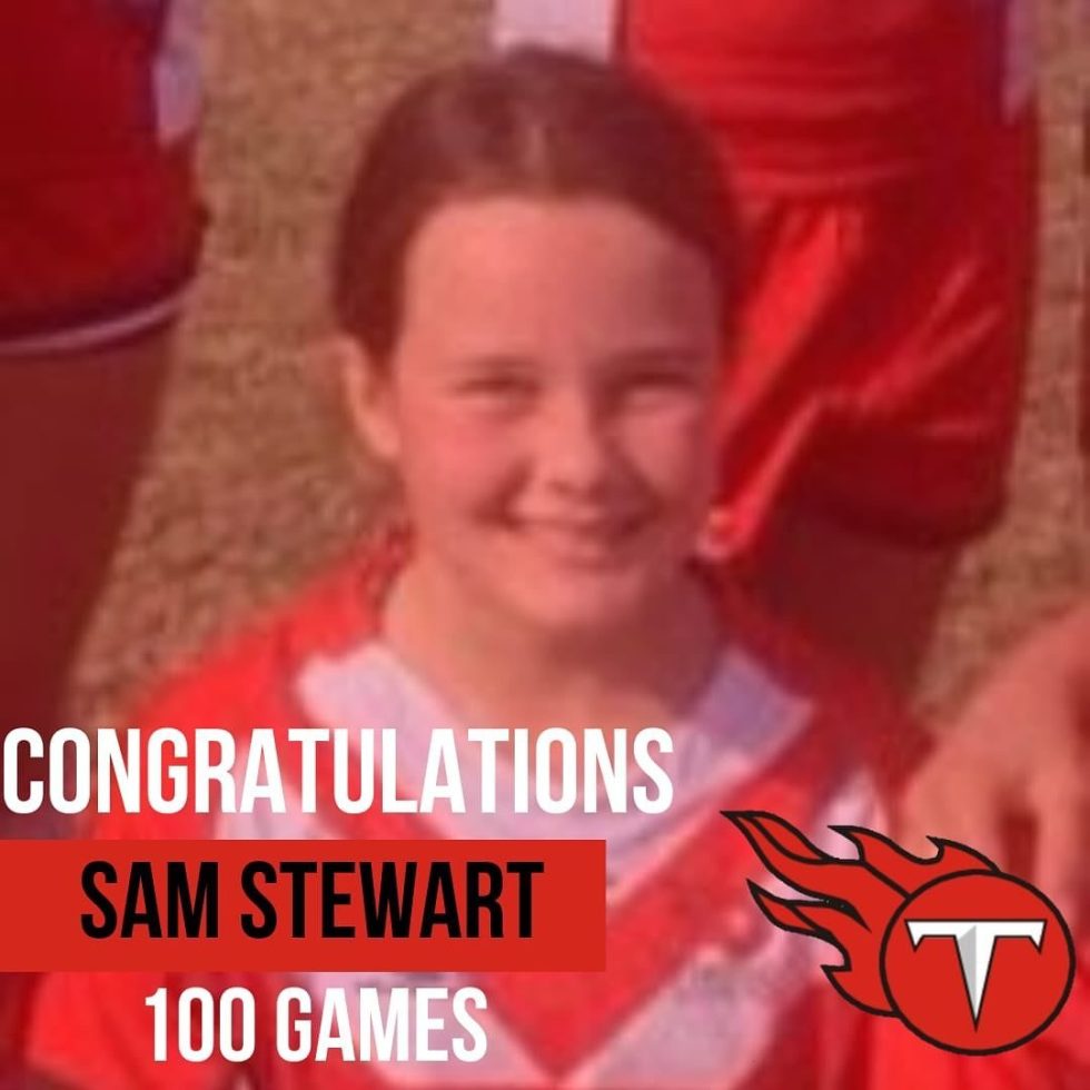 Sam Stewart – 100 Games - Taren Point Titans