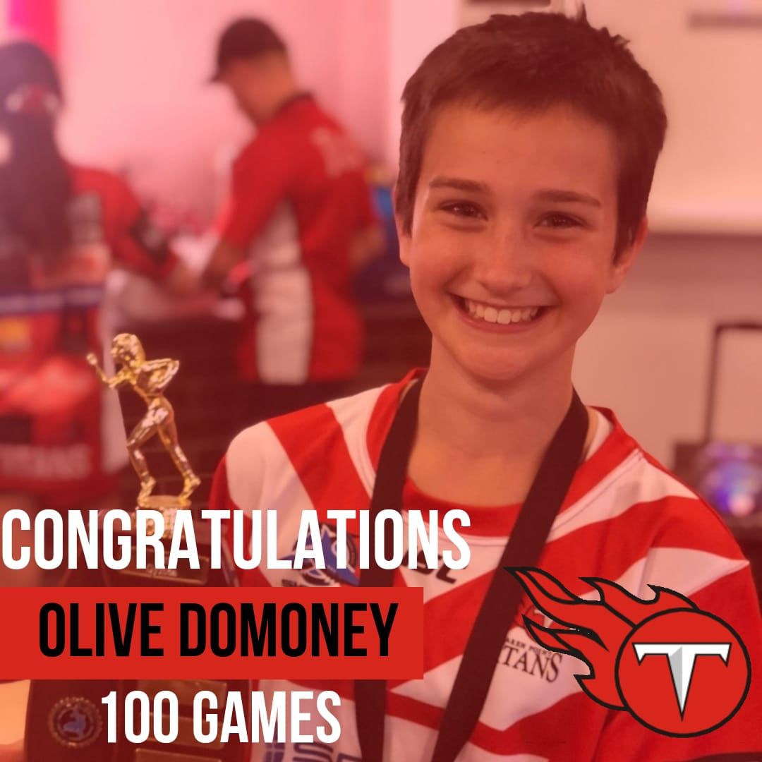 Olive Domoney – 100 Games - Taren Point Titans